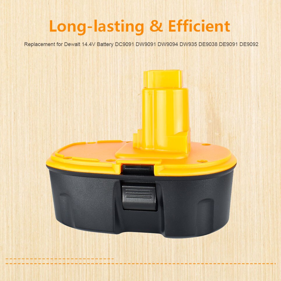 18V 12800mAh NiMH Power Tool for DeWalt DC9096 DE9... – Grandado