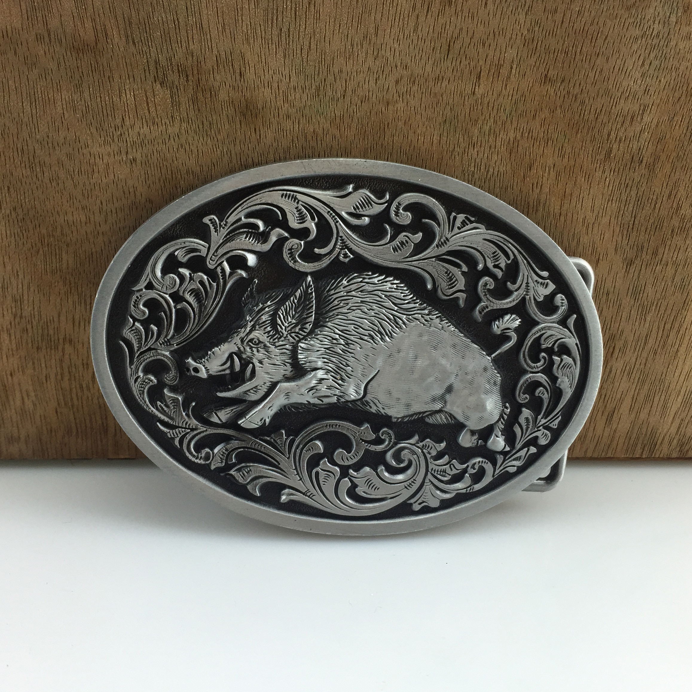 BuckleClub retro 3D wild boar belt buckle western ... – Grandado
