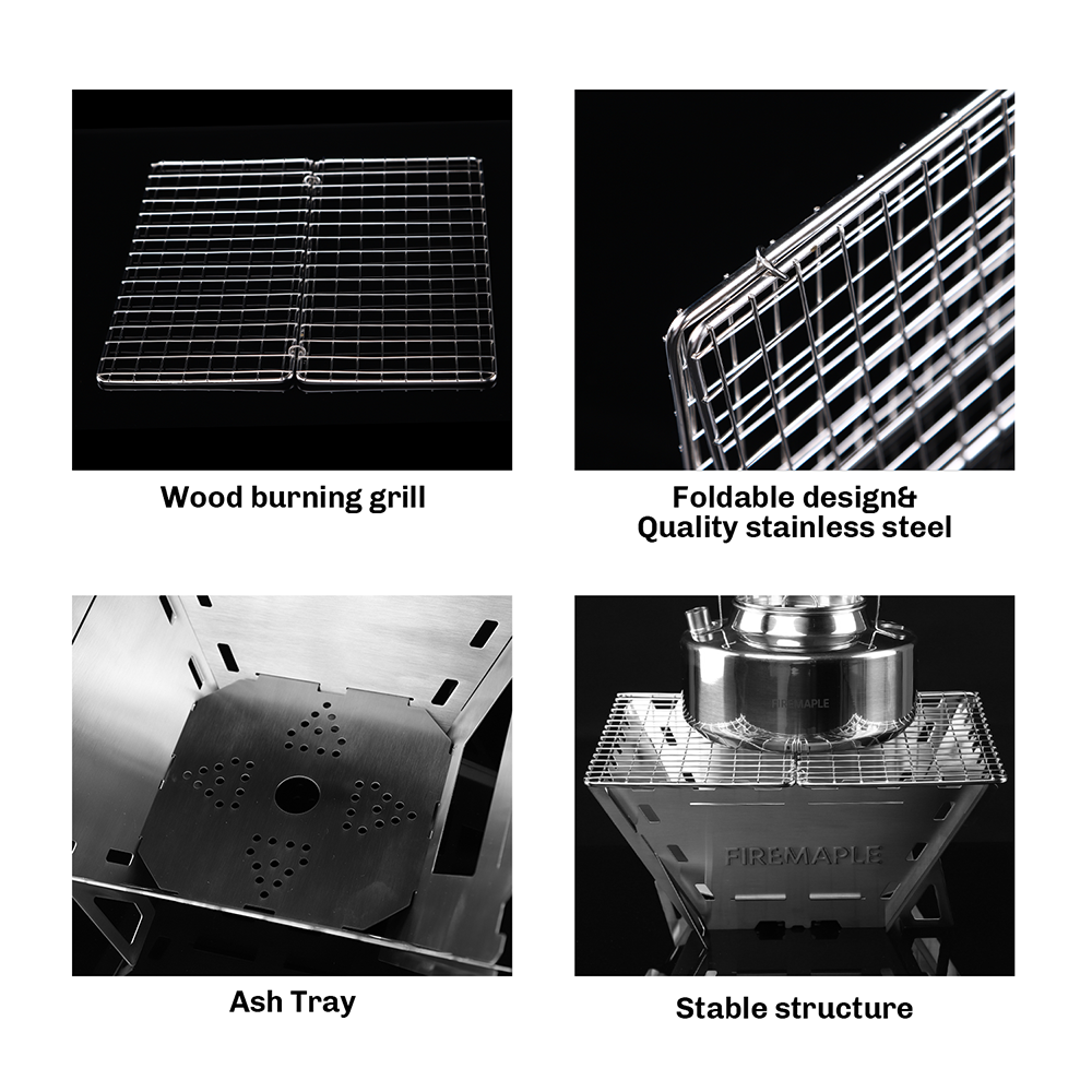 Fire Maple Camping Wood Stove Stainless Outdoor Po... – Vicedeal