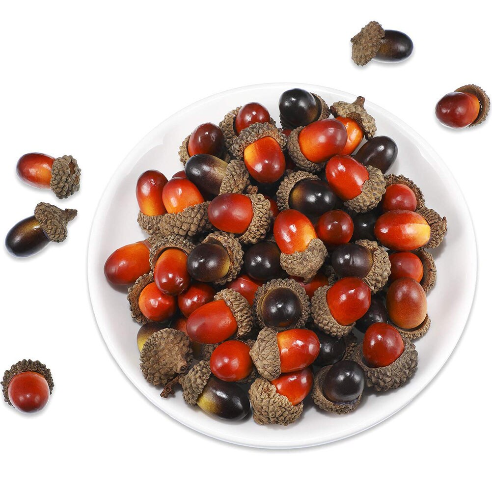 100pcs/lot Artificial Mini Acorn Fruits Oak Foam N... – Grandado