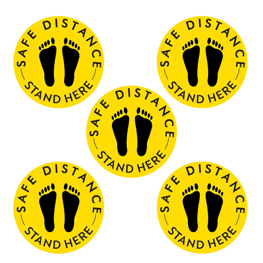5pcs Safe Distance Stand Here English Words Non Sl... – Grandado