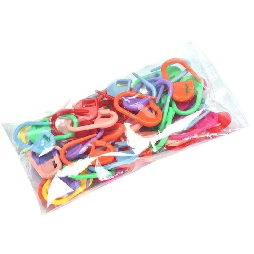 Mix Color Plastic Safety Pins Locking Stitch Marke... – Grandado