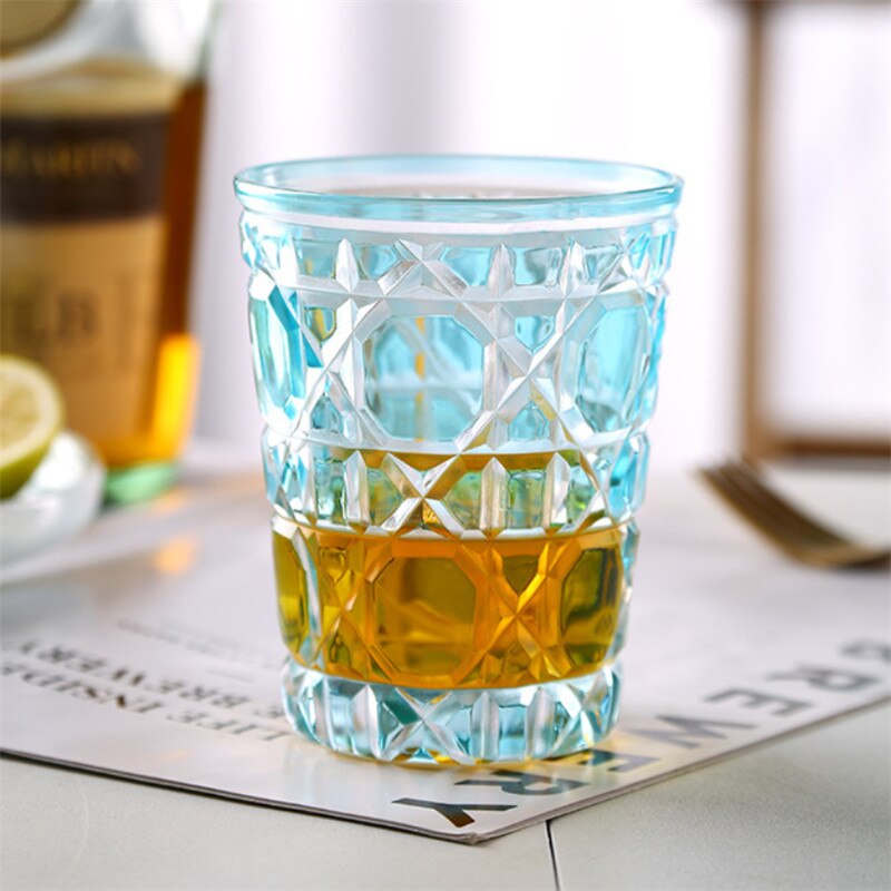 Nordic Drinking Glass Party Cup Transparent Starry... – Grandado