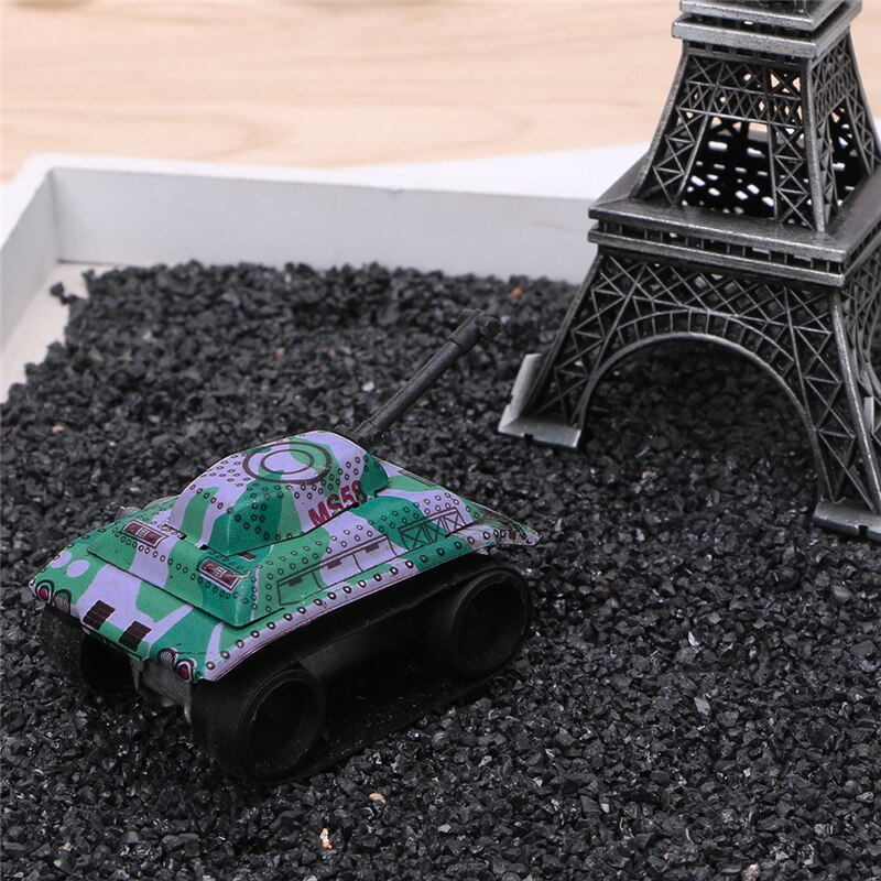 Kids Children Vintage Tin Toys Friction Tank Moder... – Grandado