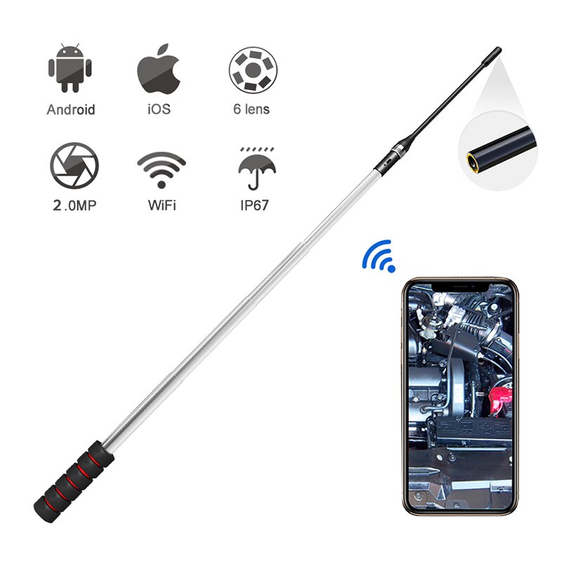 Industrial Endoscope Camera 2MP Wifi Borescope 108... – Grandado