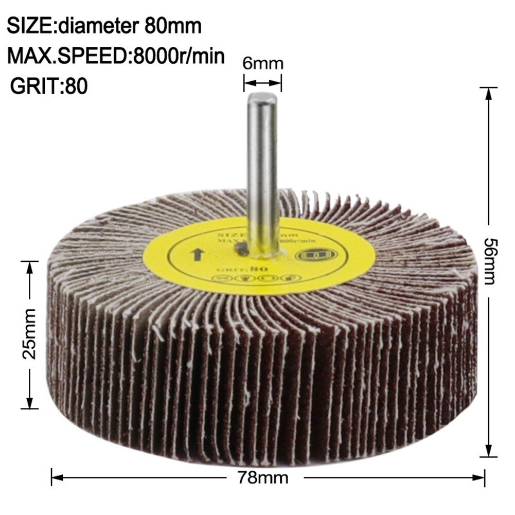 Head Sanding Wheel 80 Grit 80/60/50/40/30/25/20/16... – Grandado