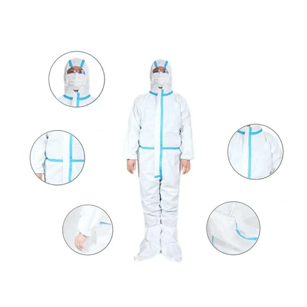 Reusable Hood Safety Coverall Suit Clothing Suits ... – Vicedeal