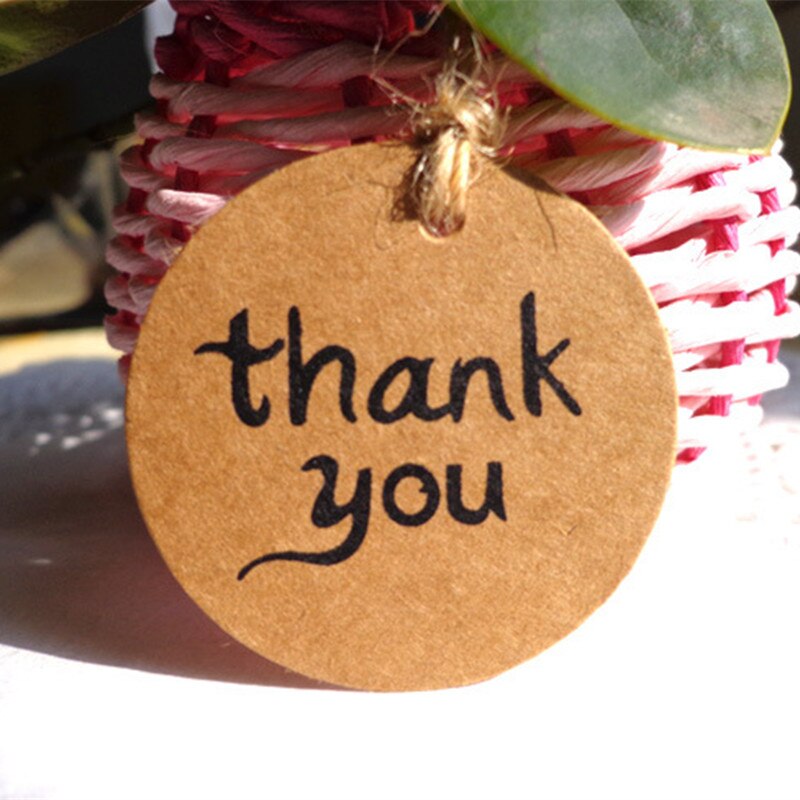 Donyamy 100 stk dia 4cm runde kraft label diy hånd... – Grandado