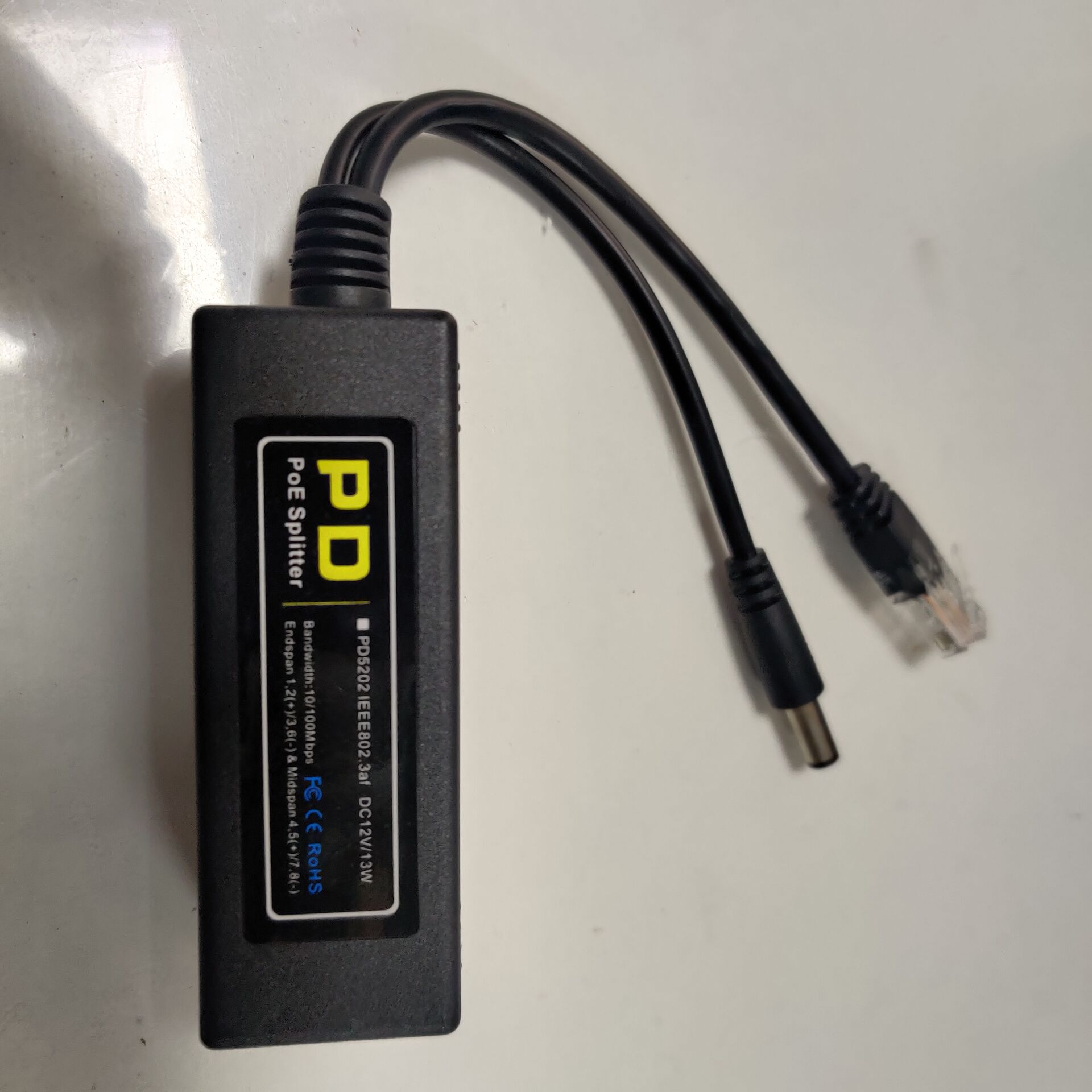 Poe splitter 1/5/10 st poe adapterkabel poe nätver... – Grandado