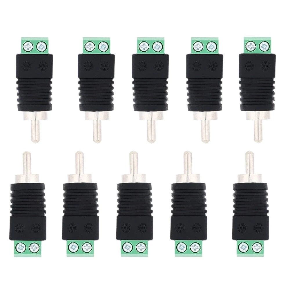 10PCS/LOT Coax Cat5 Cat6 to RCA Male Jack CCTV Cam... – Vicedeal