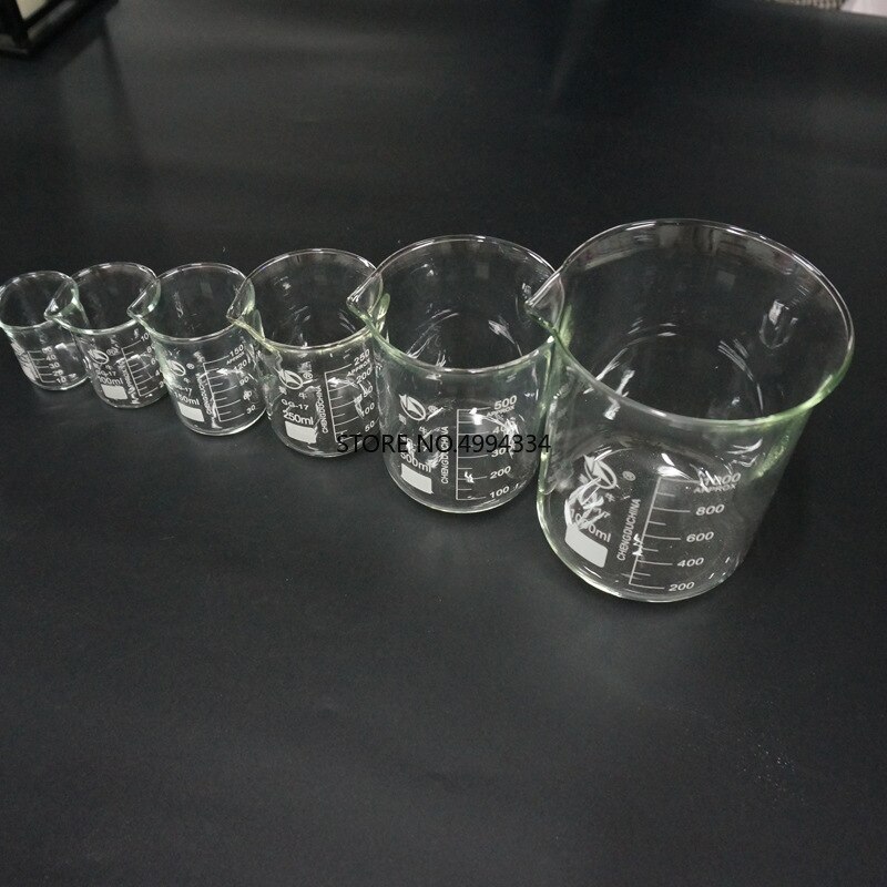 5pcs/set 100ml 150ml 200ml 250ml 300ml Glass Trans... – Grandado