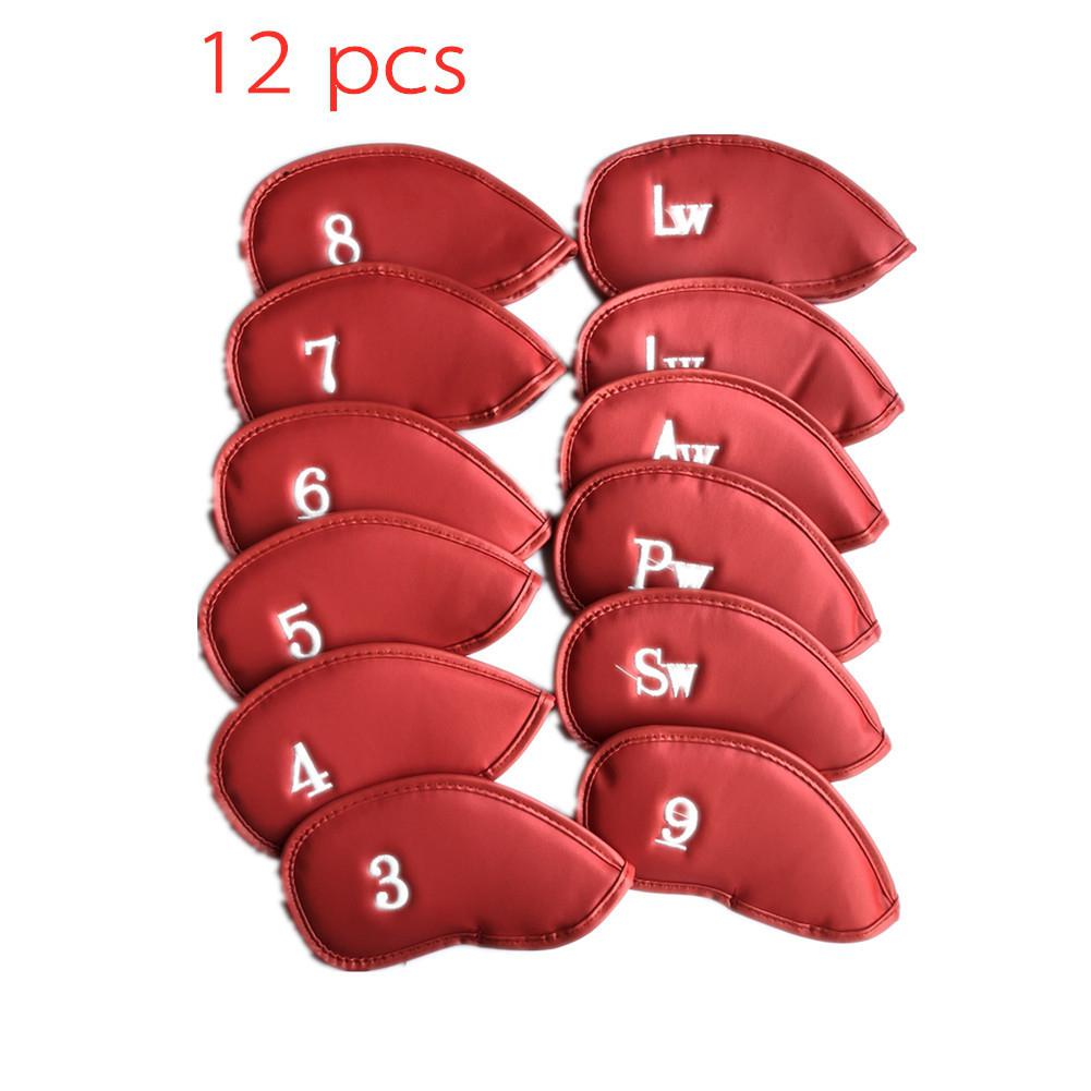 12 Stks/set Exquisite Pu Golf Club Iron Head Cover... – Grandado