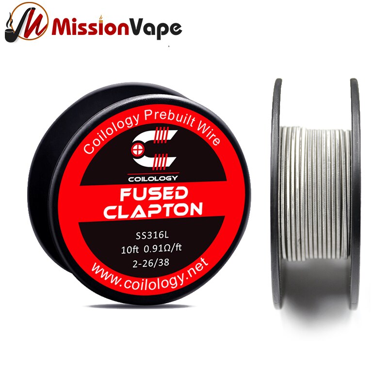Coilology Prebuilt Fused Clapton Coil Wire 316SS 2... – Grandado