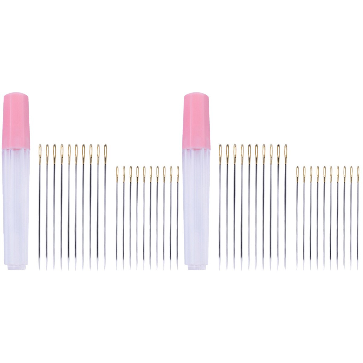 40 Pcs Two Sizes Stainless Steel Needles Large Hol... – Vicedeal