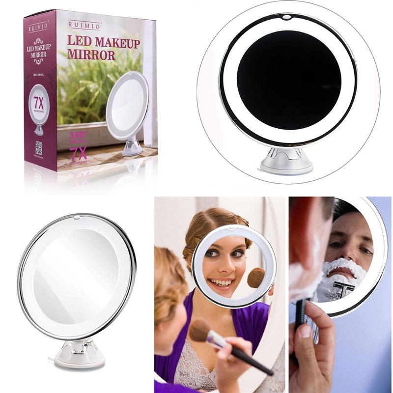 Adjustable 7x Magnification Lighted LED Makeup Mir... – Vicedeal Adjustable 7x Magnification Lighted LED Makeup Mir... – Vicedeal