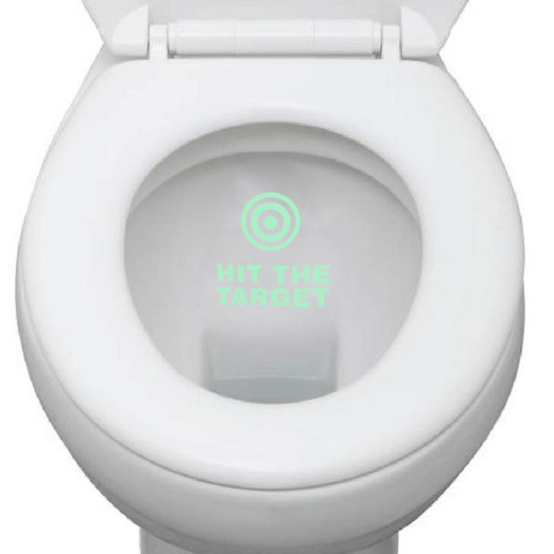 HIT THE TARGET Toilet Stickers Glow in the Dark Lu... – Grandado