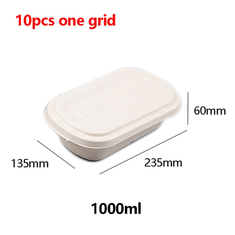 10pcs 1000ml Disposable Lunch Box Microwave Paper ... – Grandado