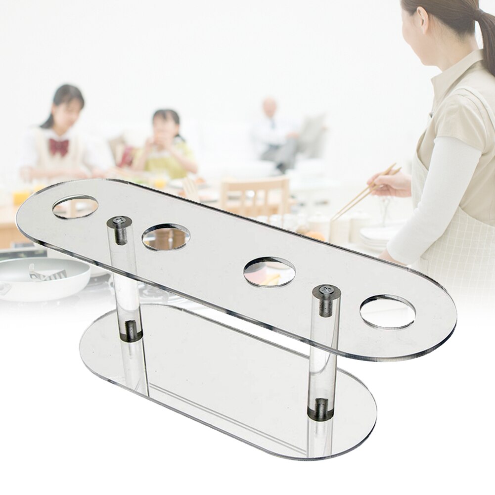 4 Holes Transparent Acrylic Ice Cream Stand Birthd... – Grandado