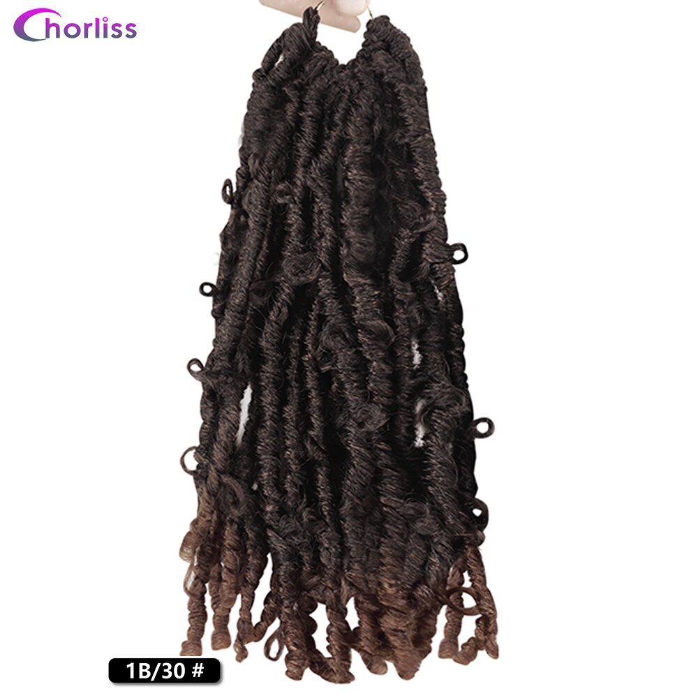 Synthetic Distressed Butterfly Locs Crochet Braids... – Grandado