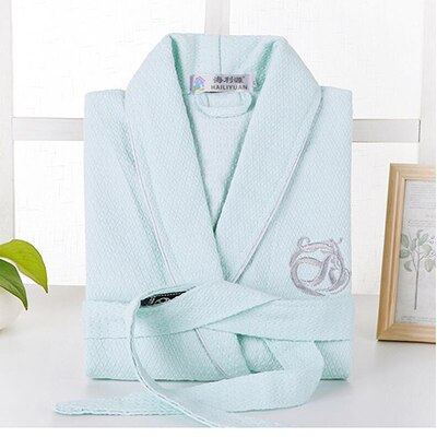 Men's 100% Cotton Sweat Summer Waffle Bath Rob... – Vicedeal