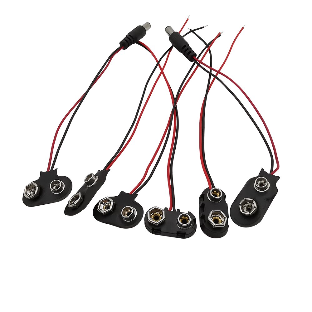 5/10 Stuks 9V Batterij Clips Connector Draad Gelei... – Vicedeal