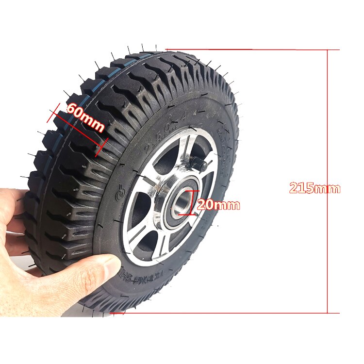 2.50-4 Wheel Pneumatic Tire Solid Tyre with Alumin... – Grandado