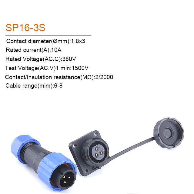 SP16 IP68 Square Waterproof Connector 2/3/4/5/6/7/... – Grandado