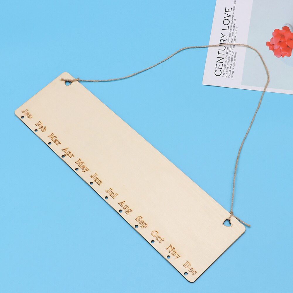 1 pc Wooden DIY Hanging Birthday Reminder Wall Cal... – Grandado