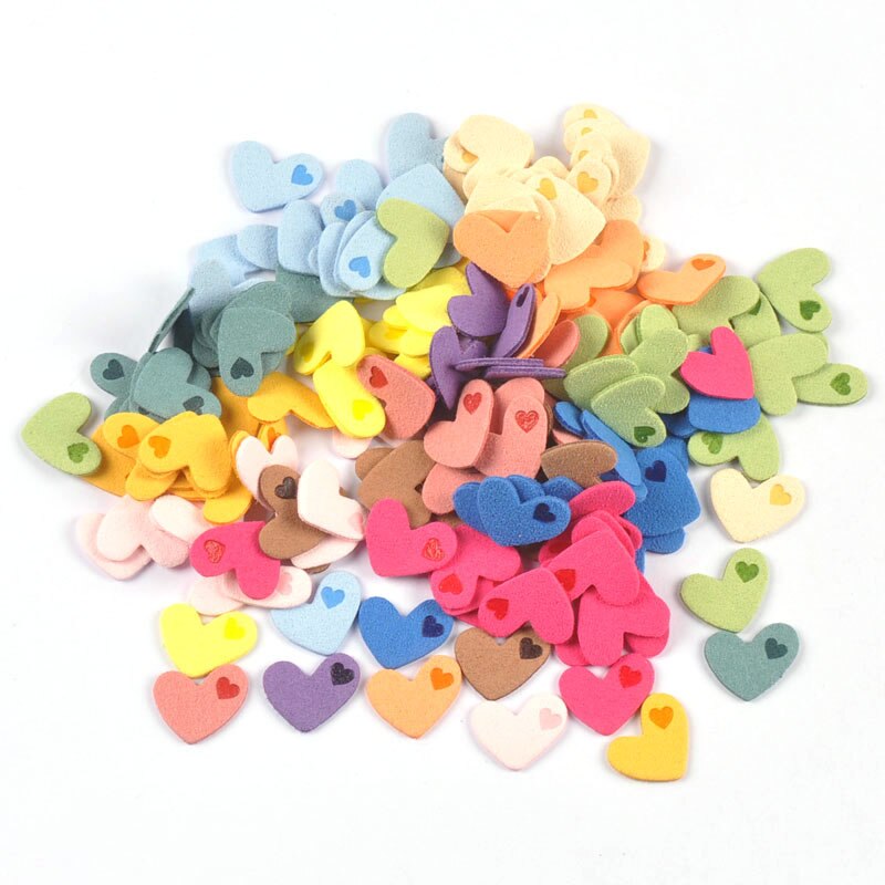 50Pcs Heart Pattern Love Embossing Leather Labels ... – Grandado