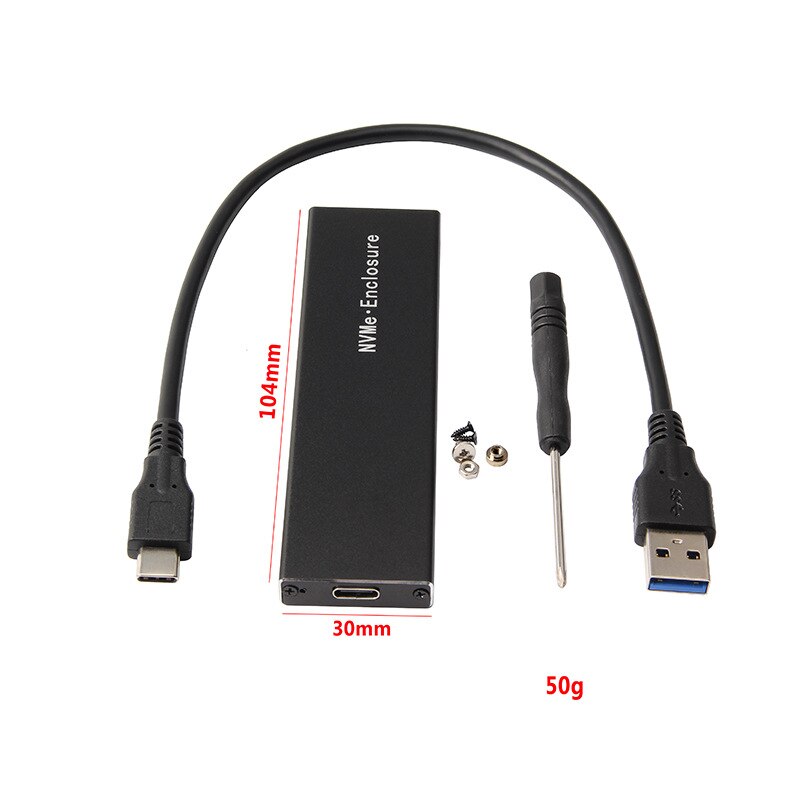 Nvme Naar Usb Adapter, 10 Gbps Usb3.1 Om Nvme Hard... – Vicedeal