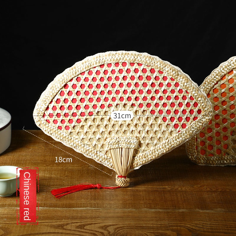 Traditional Chinese Style Handmade Palm Fan Natura... – Vicedeal