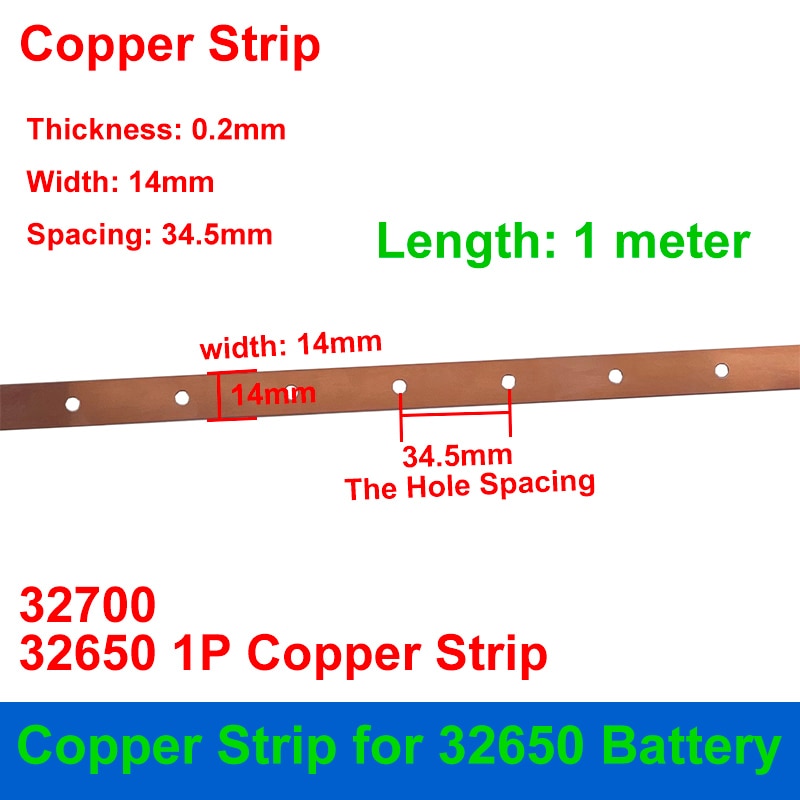 Copper Strip 0.2mm Thickness 18650 21700 32650 327... – Grandado