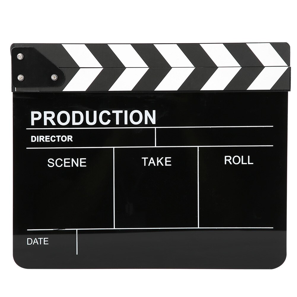 30x25CM Cinema Clapperboard Film Clapperboard Acry... – Grandado