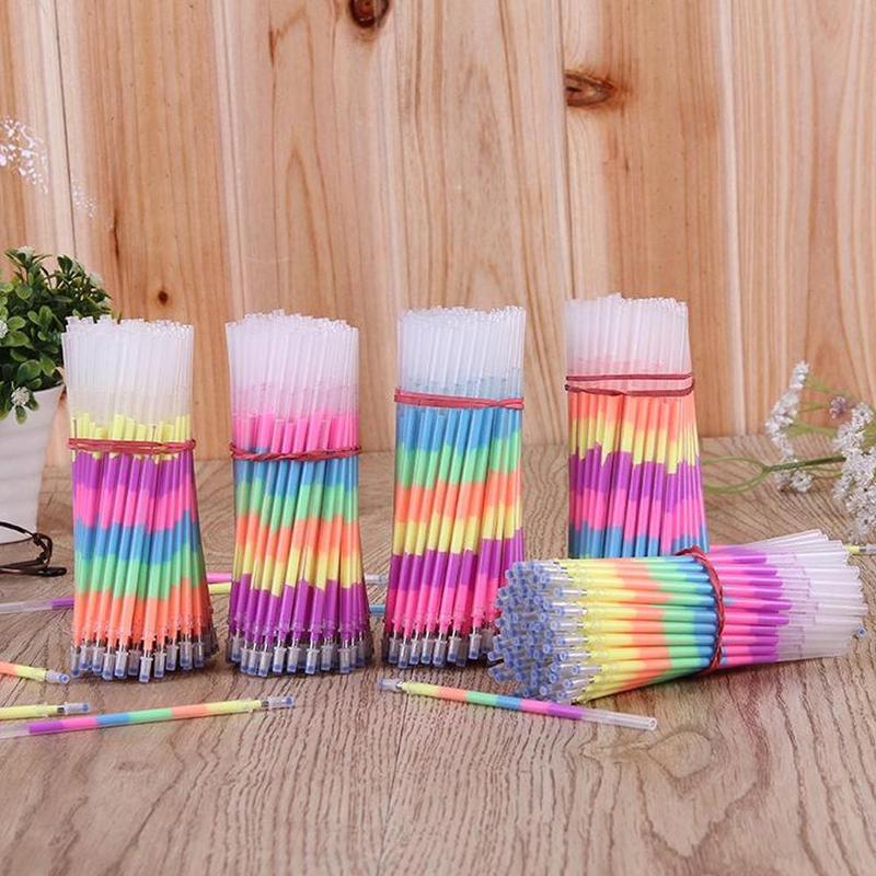Multi Color Rainbow Refill Highlighters Gel Pens B... – Vicedeal