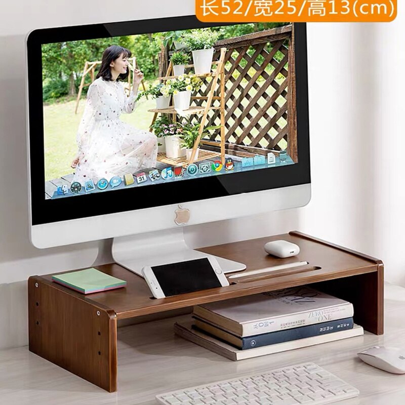 Alwaysme Monitor Stand Riser, Bamboe Desktop Stand... – Vicedeal