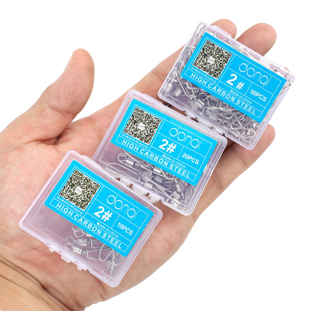 Donql 50Pcs Vissen Connector Rolling Wartels Conne... – Grandado