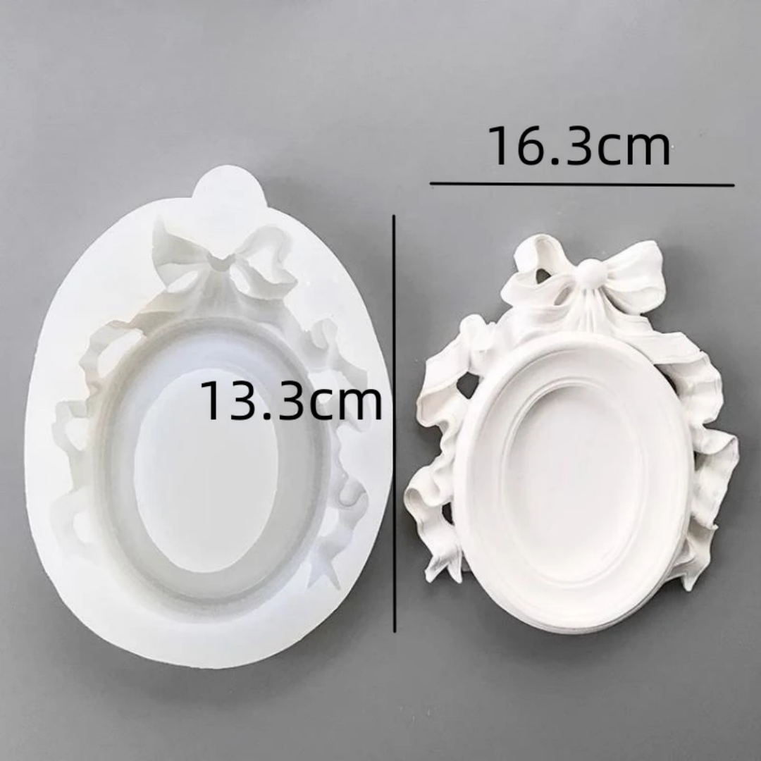 Retro Photo Frame Mirror Concrete Display Tray Mol... – Grandado