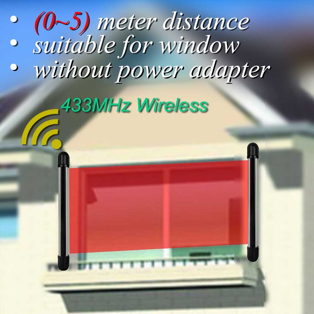 433MHz Wireless & Wired Beam Detector Outdoor Wate... – Grandado