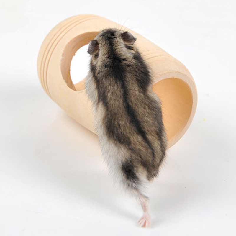 Natural Wooden Barrel Wine Cask Shape Hamster Hous... – Grandado