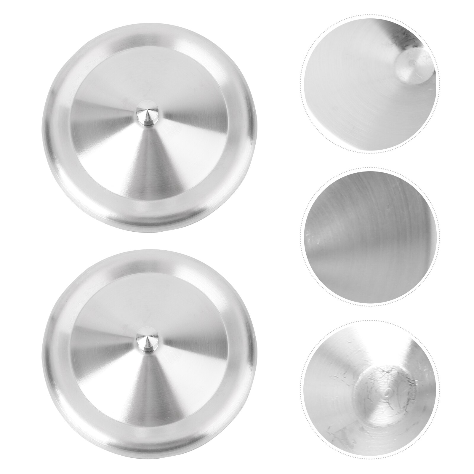 2Pcs 10cm Durable Stainless Steel Cup Lids Dust-Pr... – Vicedeal