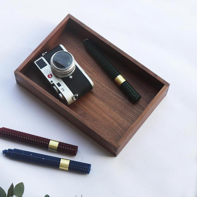 Desktop Receiving Box Black Walnut Traditional Ten... – Grandado