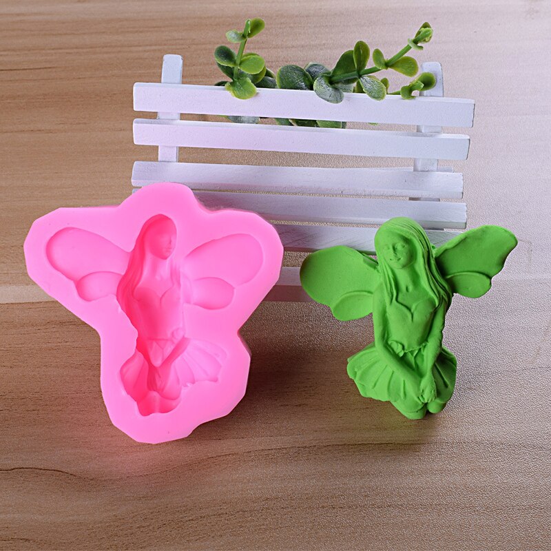 3D Soap Mold Cute fairy female angel Shape 3D fond... – Grandado