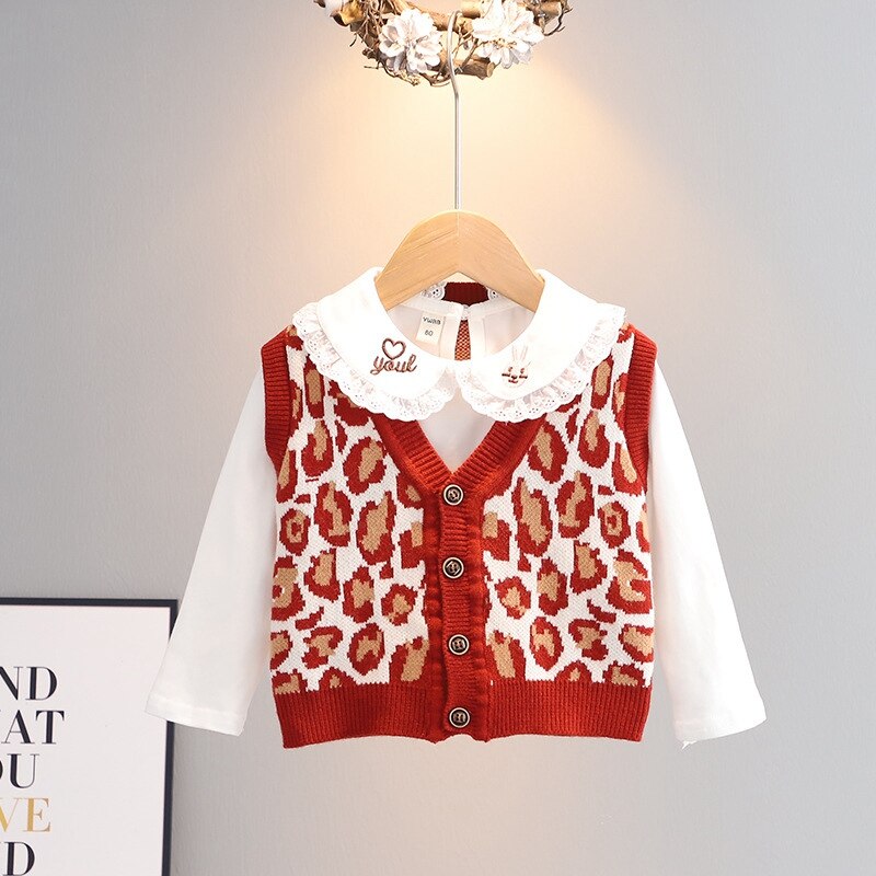 Kids Children Girls Knitwear Waistcoat Tank Outwea... – Grandado