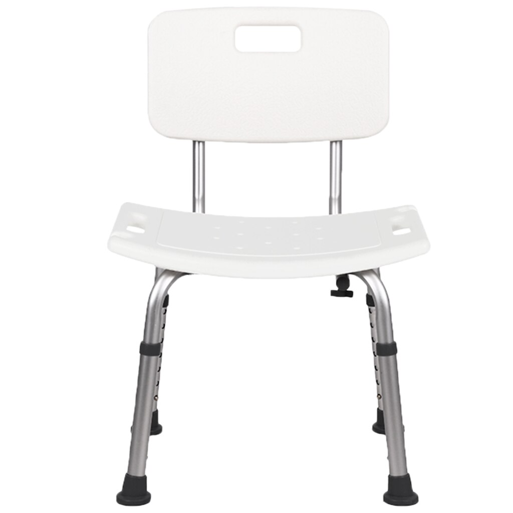 Shower Chair Bath Seat with Back & Adjsutable Legs... – Grandado