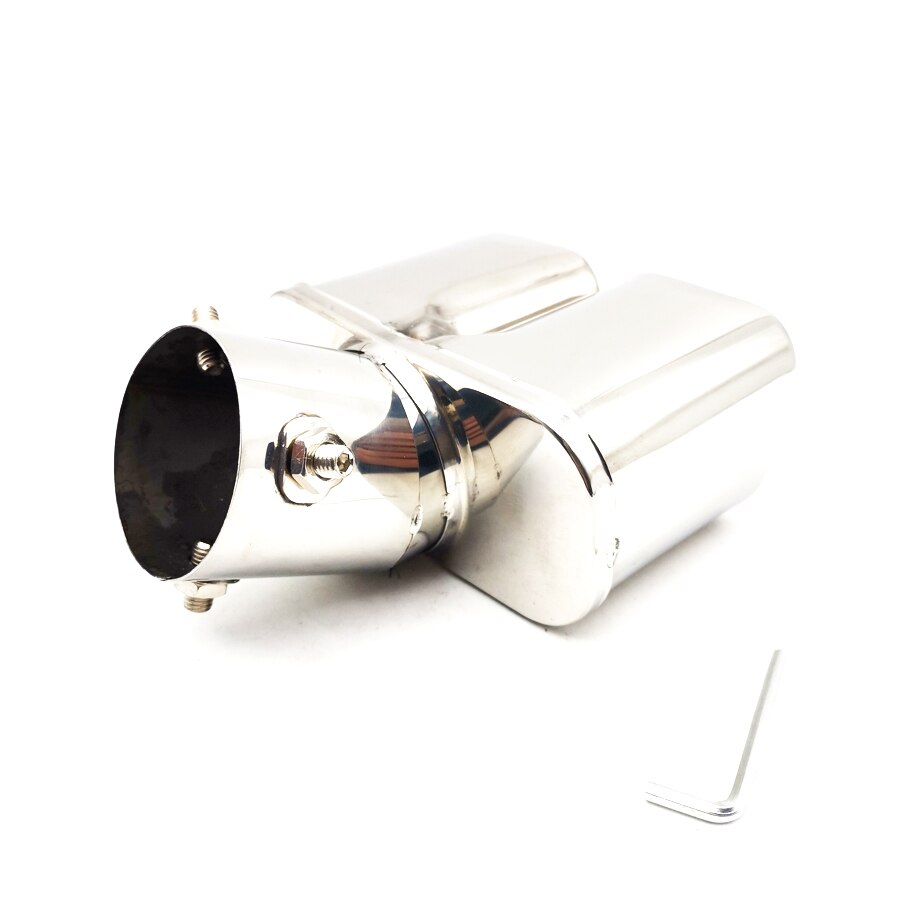 2.5" Curved Car Exhaust Pipe Muffler Tip Doub... – Grandado