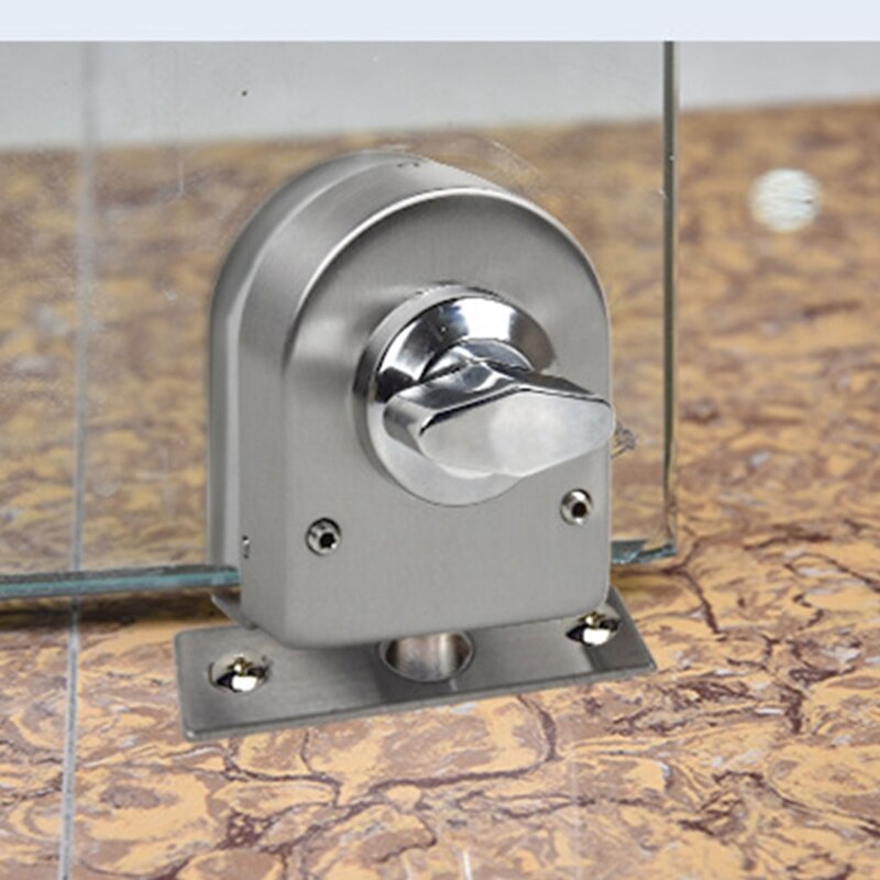 Stainless Steel Glass Door Lock Floor Latch Lock B... – Vicedeal