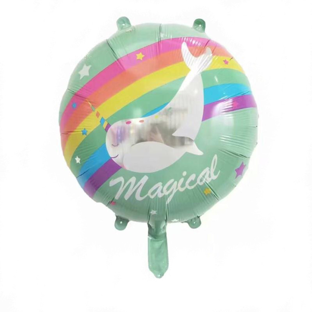 22inch round aluminum balloon round magical rainbo... – Grandado