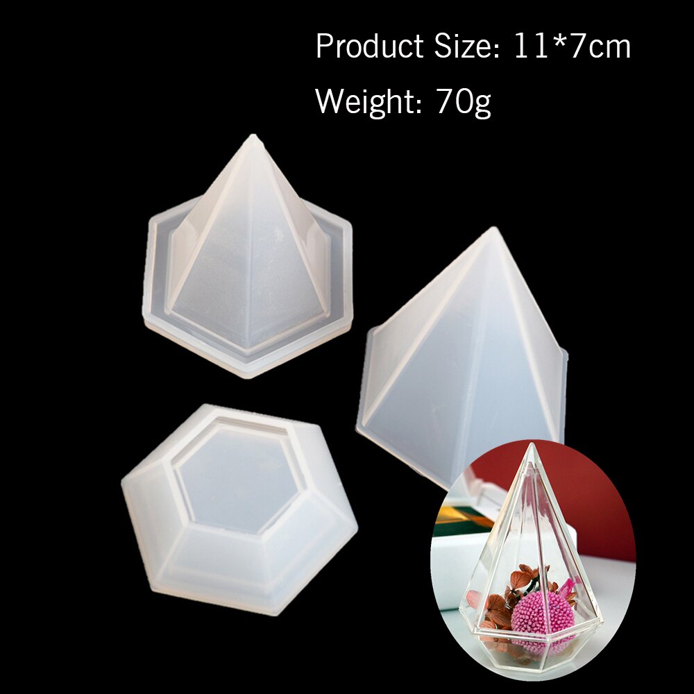 15CM Cute Pyramid Large Resin Molds for DIY Jewelr... – Vicedeal