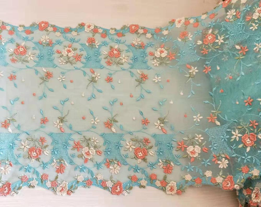 3 Kleuren Prachtige Tule Lace Trim Bloemen Gebordu... – Vicedeal