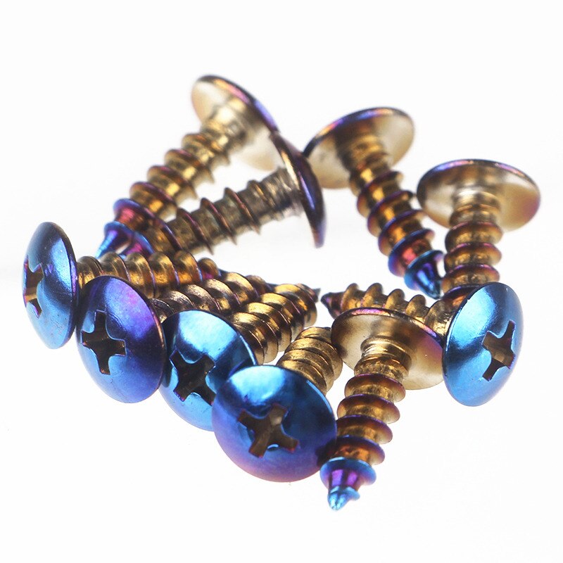 304 stainless steel screw Blue plated color screw ... – Vicedeal